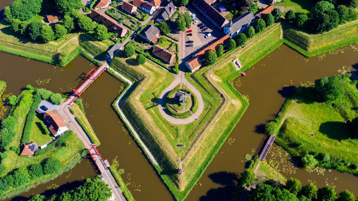 Fort Bourtange in the Netherlands: Historic Star-Shaped Fortress